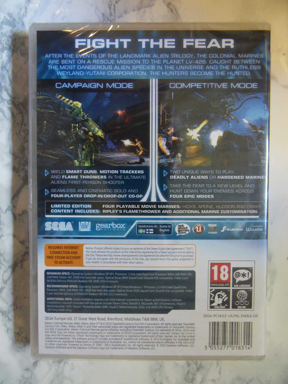 Aliens – Colonial Marines, Limited Edition (PC) (UUSI MUOVEISSA) – Antikvariaatti – Divari ...